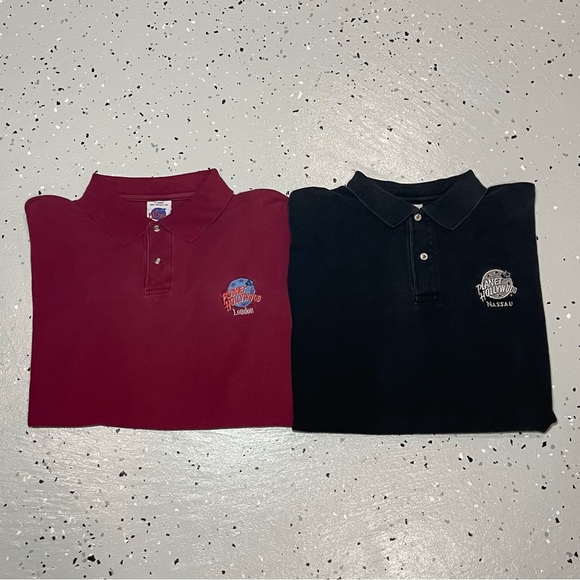 planet hollywood | Shirts | Vintage 9s Planet Hollywood Polo Shirts ...